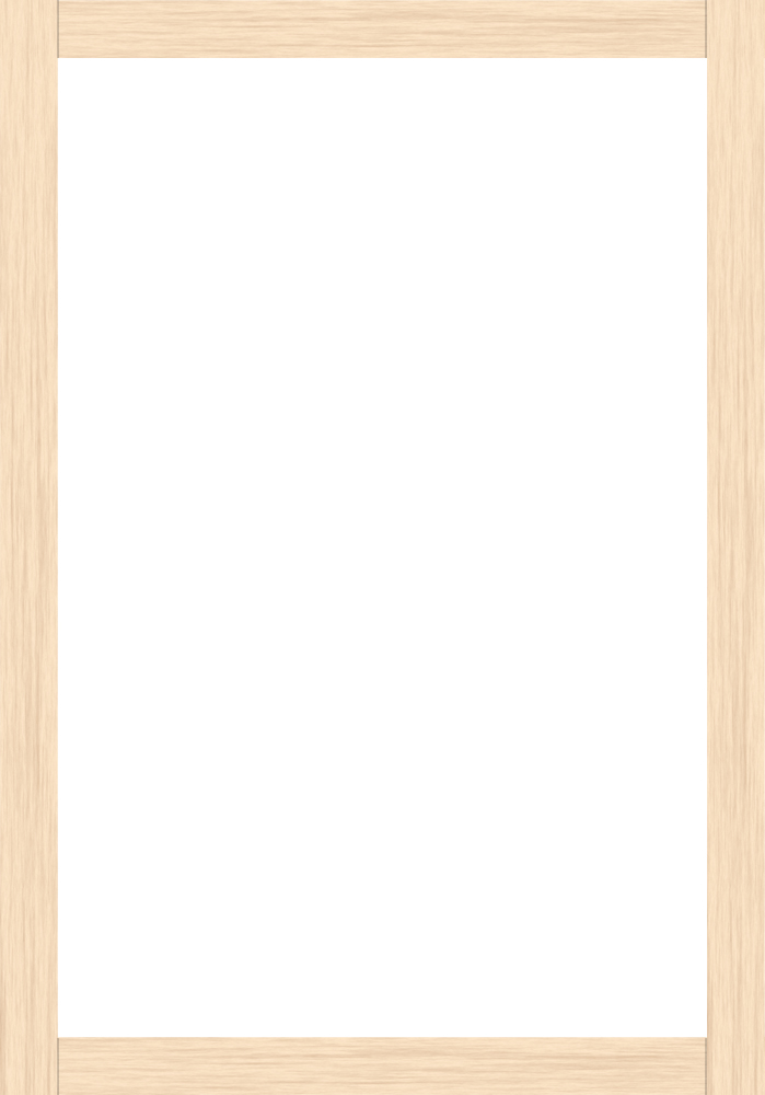 Unfinished Custom Sized Cabinet Face Frames - 1 Opening