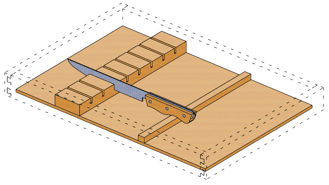 Beautiful Maple - Birch - Walnut Knife Block Inserts