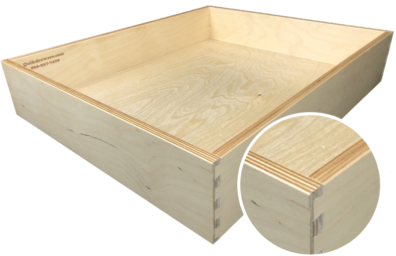 Custom Sized Baltic Birch Plywood Drawers & Rollouts