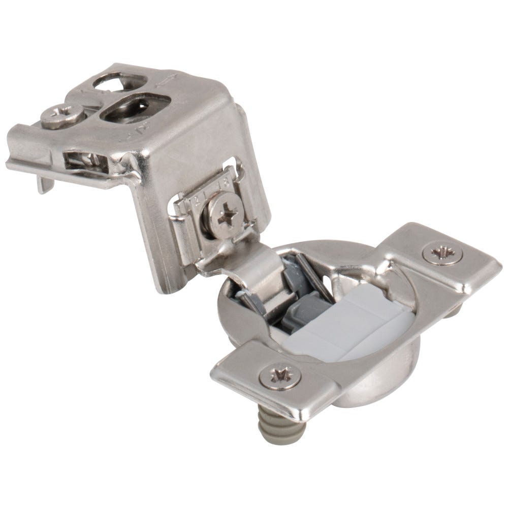 105° 1-1/2" Overlay Heavy Duty Soft-close Compact Hinge with Press-in 8 ...