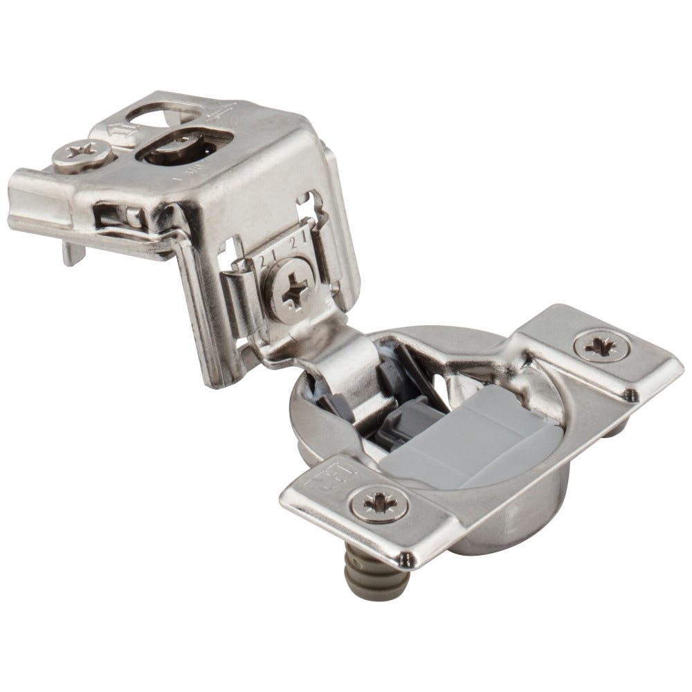 105° 1-3/8" Overlay Heavy Duty Soft-close Compact Hinge with Press-in 8 ...